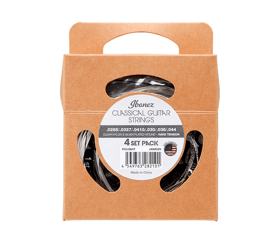Ibanez PICLS6HT Hard Tension 4 Pack Classic guitar strings | Ludimusic