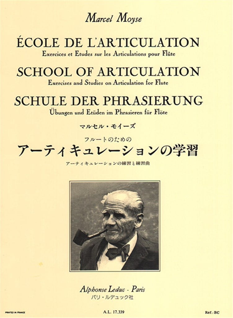 Ecole de l'articulation pour flûte - Livro - Marcel Moyse - Alphonse ...