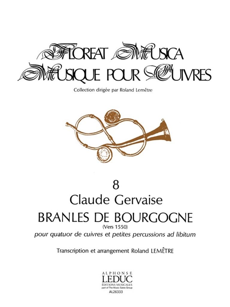 Claude Gervaise: Branles de Bourgogne - Conjunto (Partitura e Partes ...