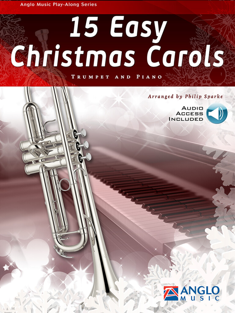 15 Easy Christmas Carols - Livro, parte e áudio online - Trompete e Piano
