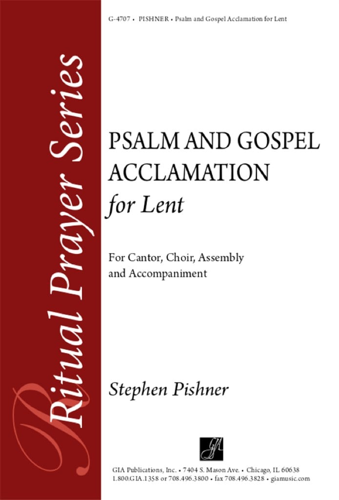 Psalm and Gospel Acclamation for Lent Guitar - Livro - Coro