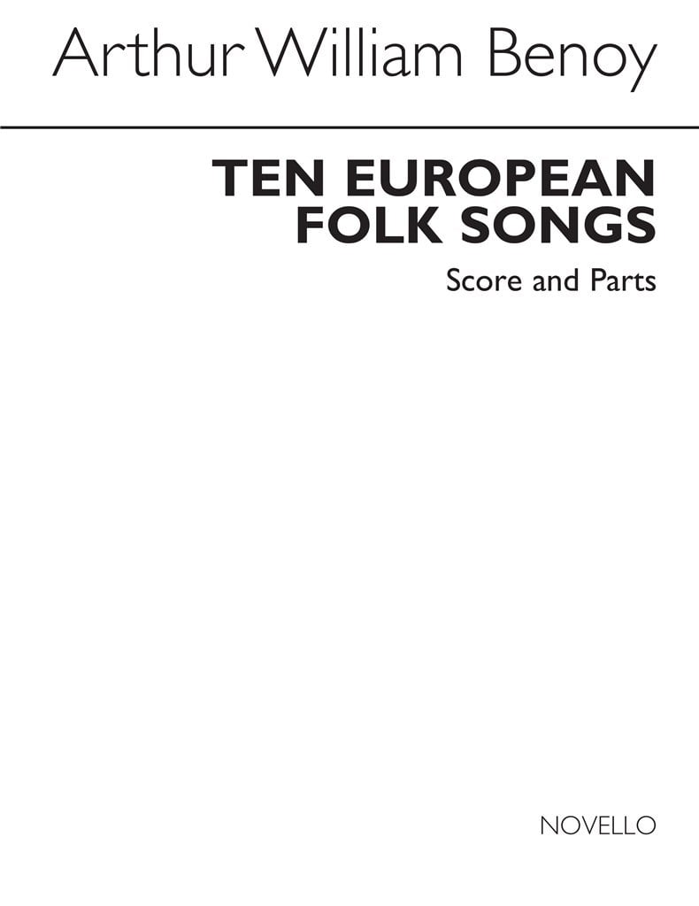 Ten European Folk Songs (Score/Parts) - Livro - A.W. Benoy - Music ...